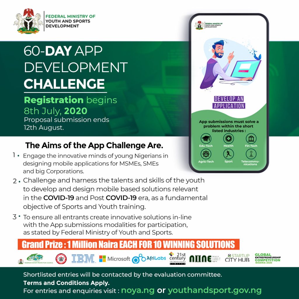 Call for Entries : FG Launches 60-day App Development Challenge - MSME ...