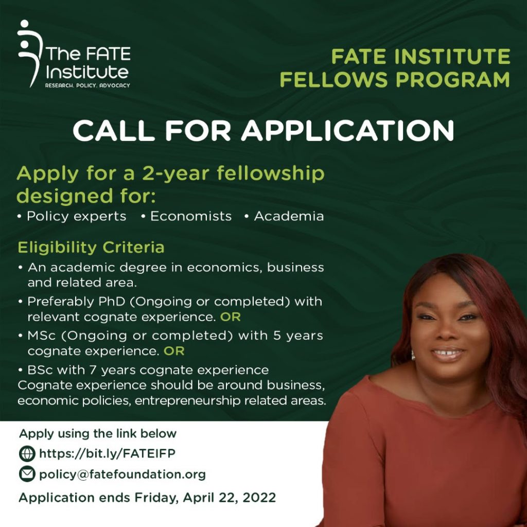 Call for Applications: The FATE Institute Fellows Program - MSME Africa