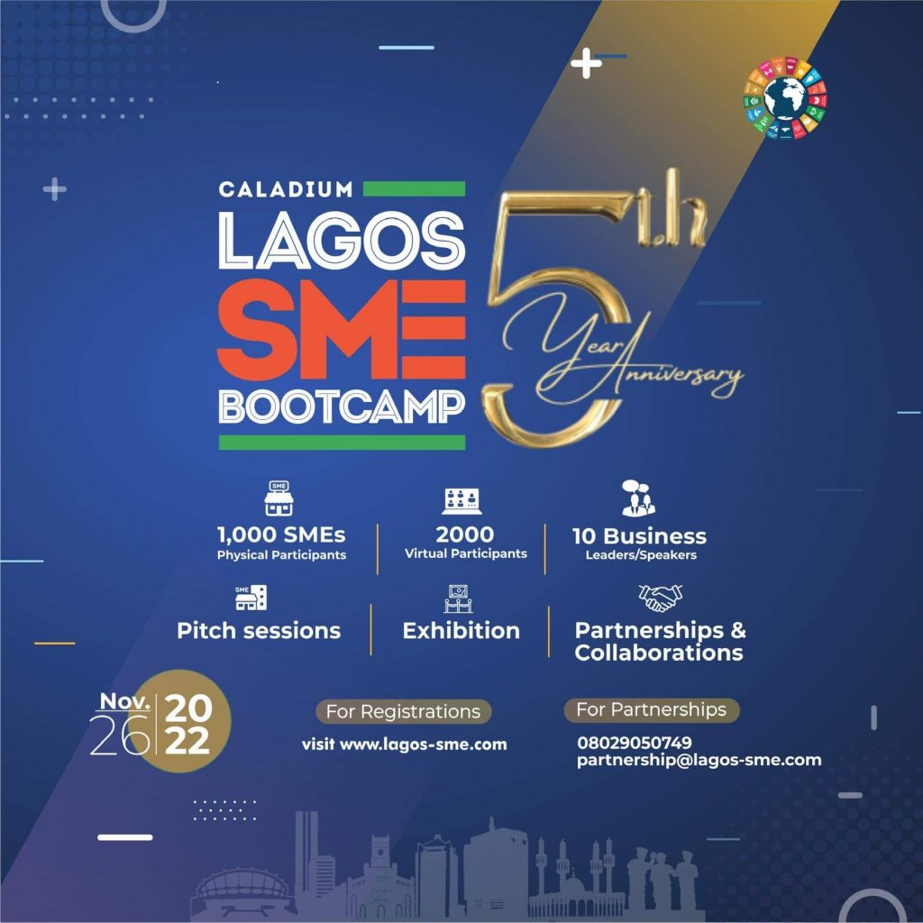 Business Pitch Sessions, Exhibitions to hold at Caladium Lagos SME Bootcamp - MSME Africa