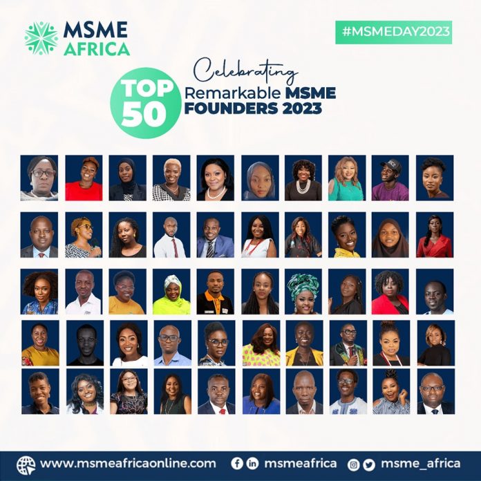 MSME Africa Unveils Top 50 Remarkable MSME Founders 2023, Awards them $25,000 in Media Credits ...