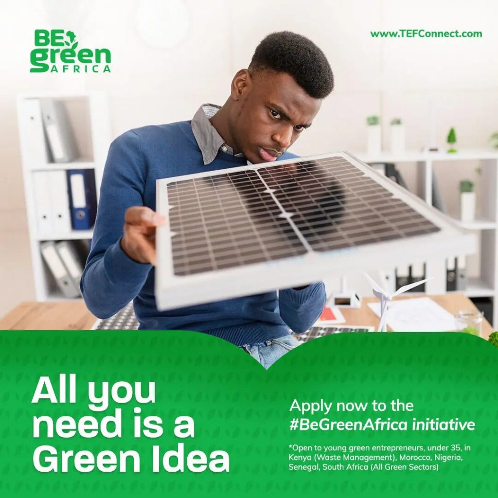Call For Applications: UNICEF/IKEA/Tony Elumelu Foundation Be Green ...